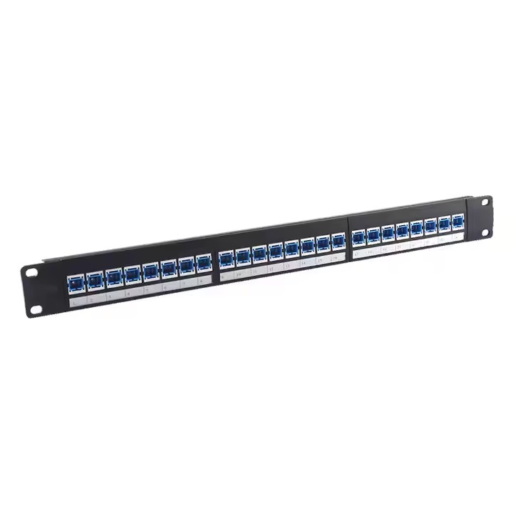 SC LC 24 Port Metal Patch Panel - Hentek