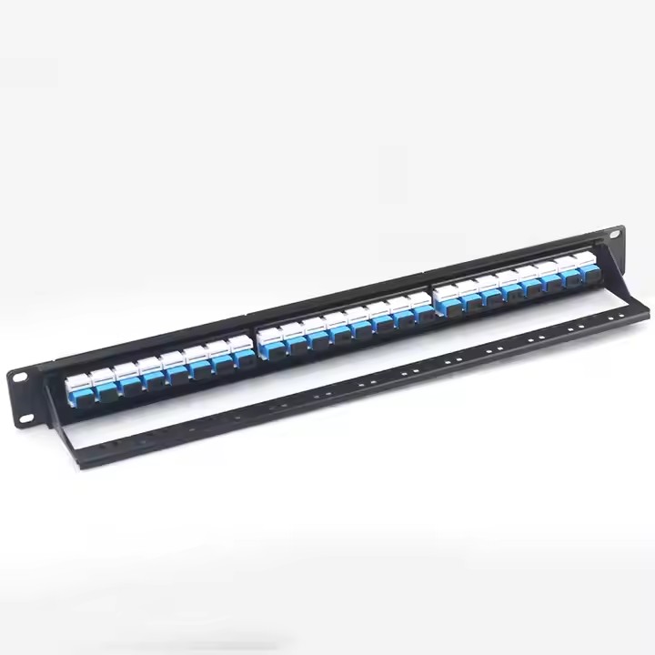 SC LC 24 Port Metal Patch Panel - Hentek