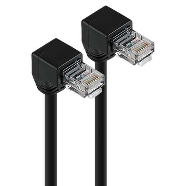 Cat.6 utp 90° upwards angled cable – Hentek