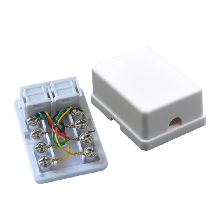 RJ11 Double Port Surface Mount Box - Hentek