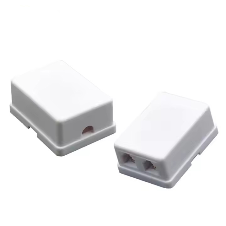 RJ11 Double Port Surface Mount Box - Hentek
