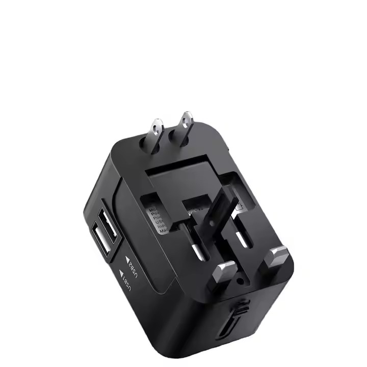 2 USB Port Output Worldwide Adapter - Hentek