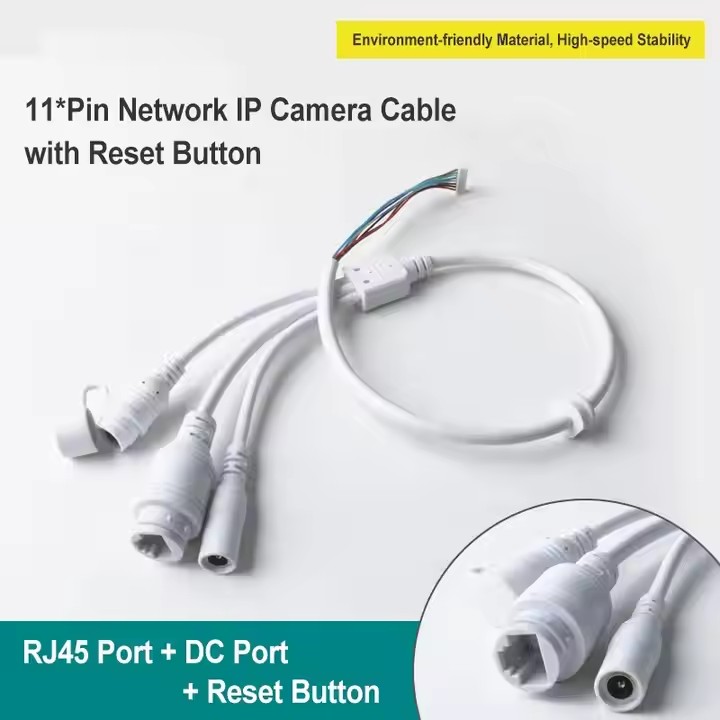 IP Camera Video Power Cable Wire Stock - Hentek