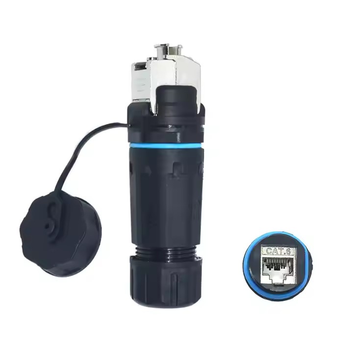 IP68 RJ45 CAT6 shielded Panel mount Female - Hentek