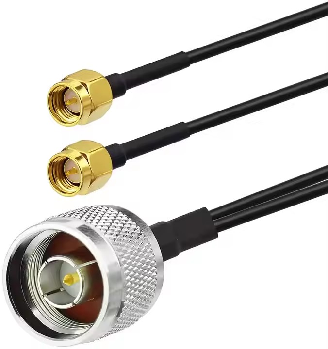 N Male to Dual SMA Male Cable – Hentek